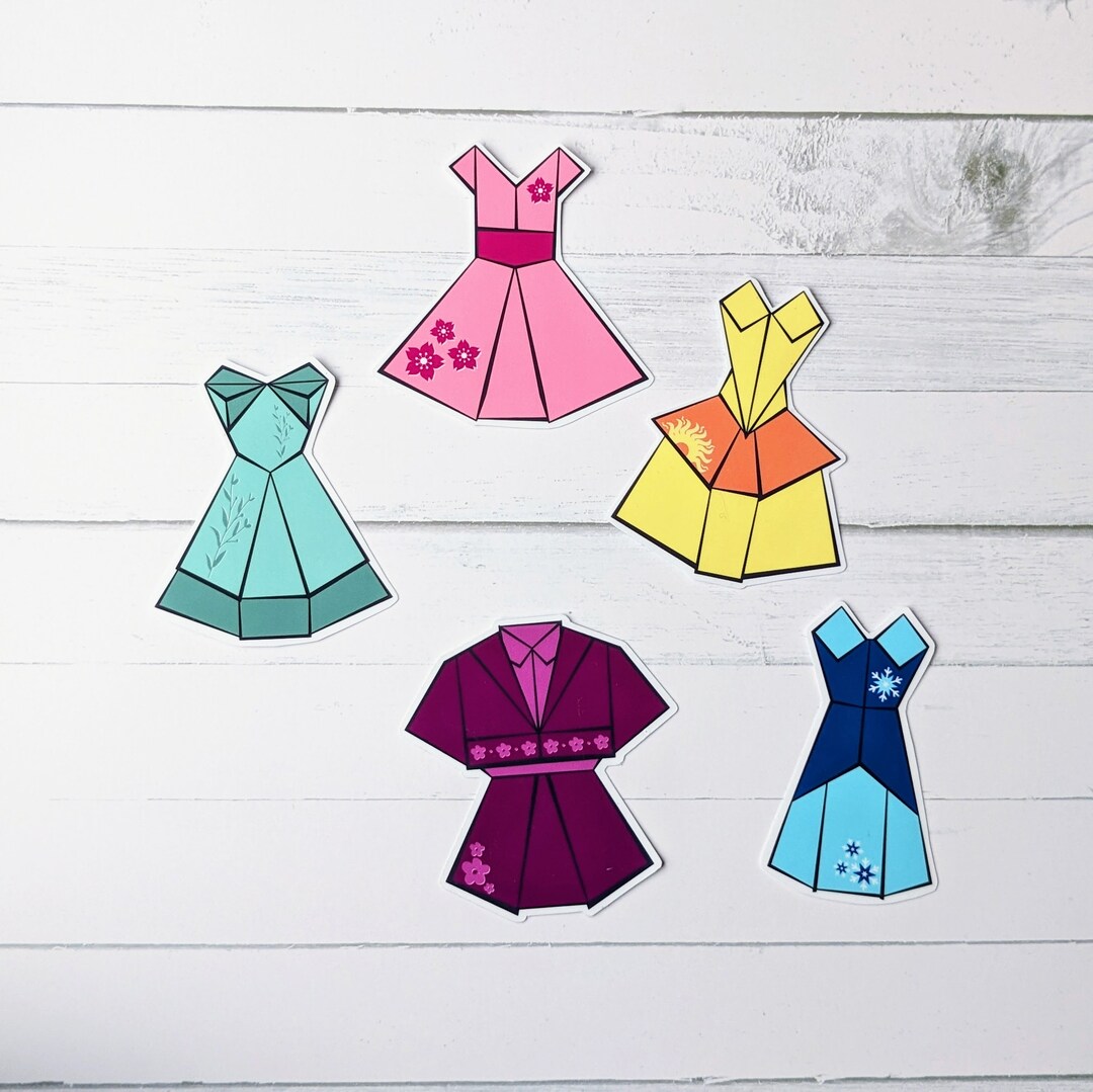 Folded Fashion Stickers - Etsy
