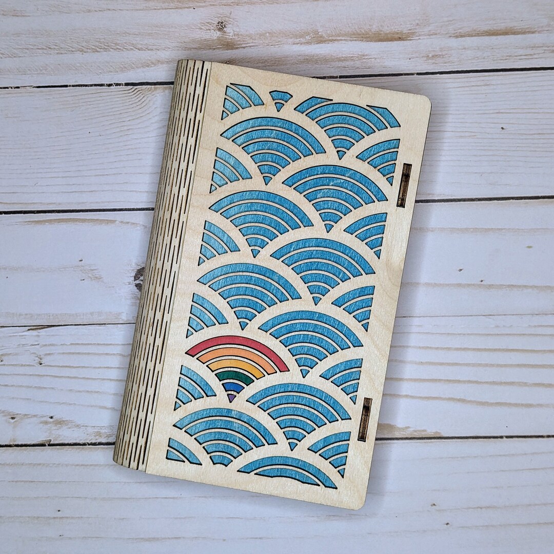 Book Box - Large Latch "rainbow Pattern" - Etsy