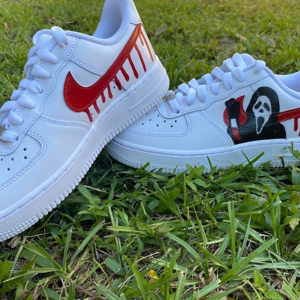 Ghostface Nike Shoes - Etsy