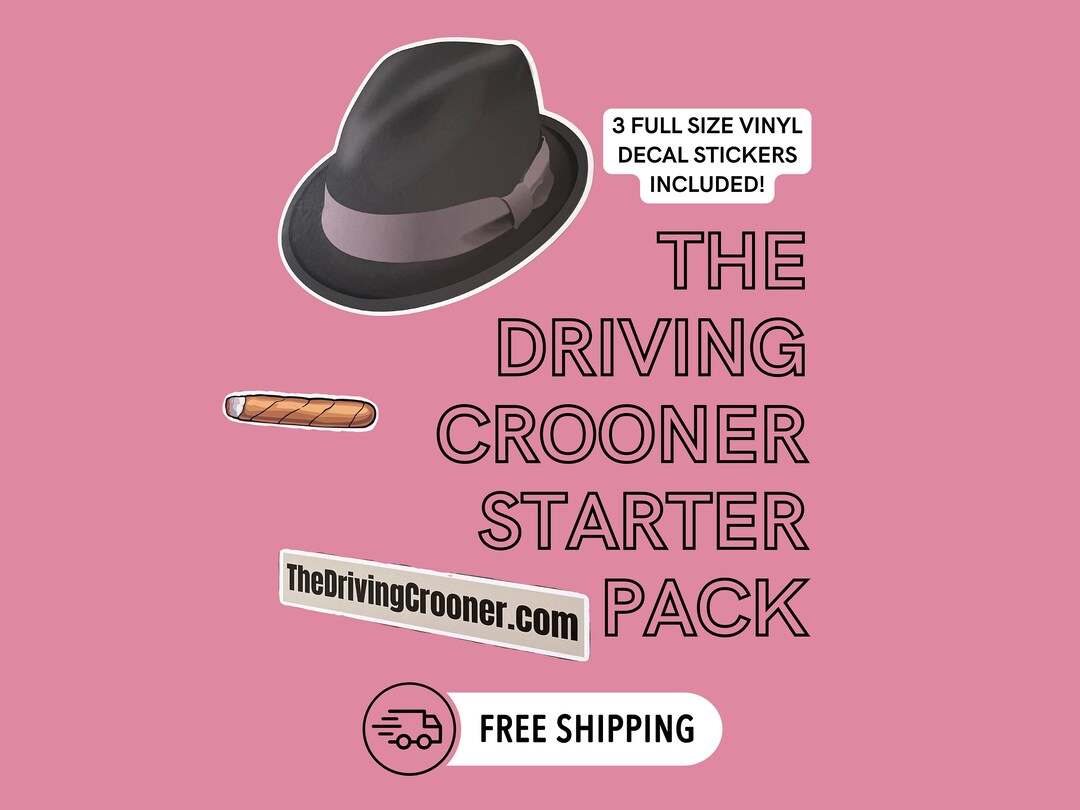 Driving Crooner Starter Pack | Water, Scratch, & UV Resistant Kiss-cut ...