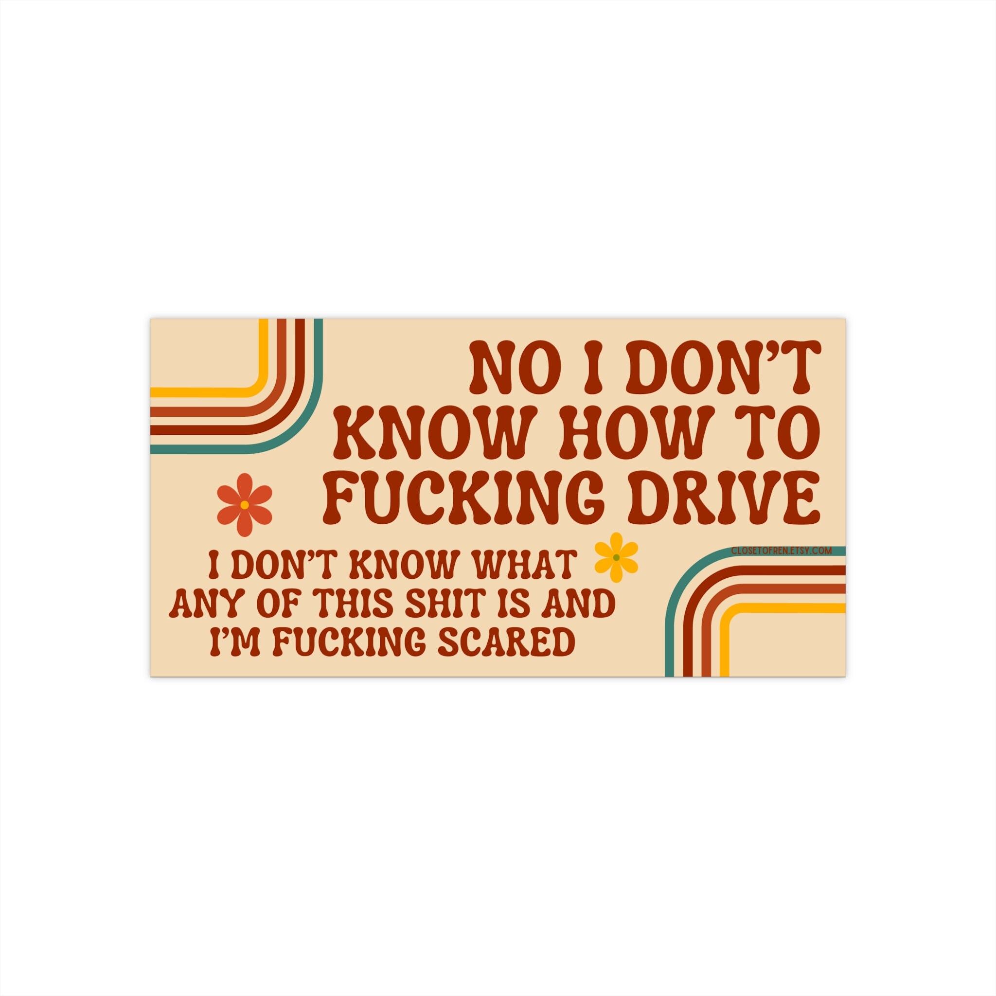 ITYSL With Tim Robinson 7.5 X 3.75 Bumper Sticker No I Don't Know How ...
