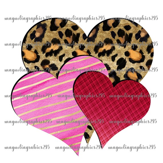 Heart Sublimation Design Clip Art Printable File Heart | Etsy