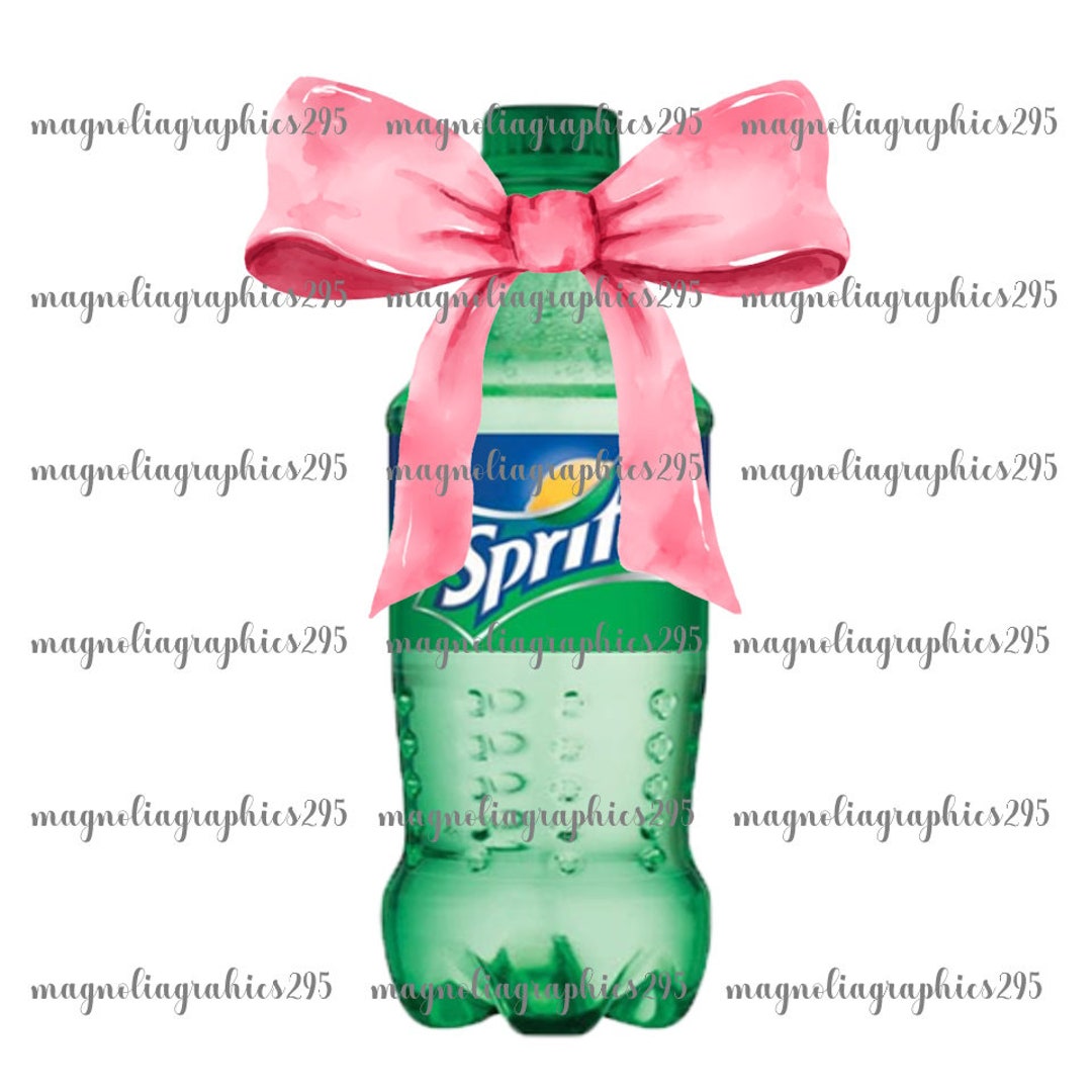 Sprite Coquette Bow PNG Design, Sprite Bottle Sublimation Design ...