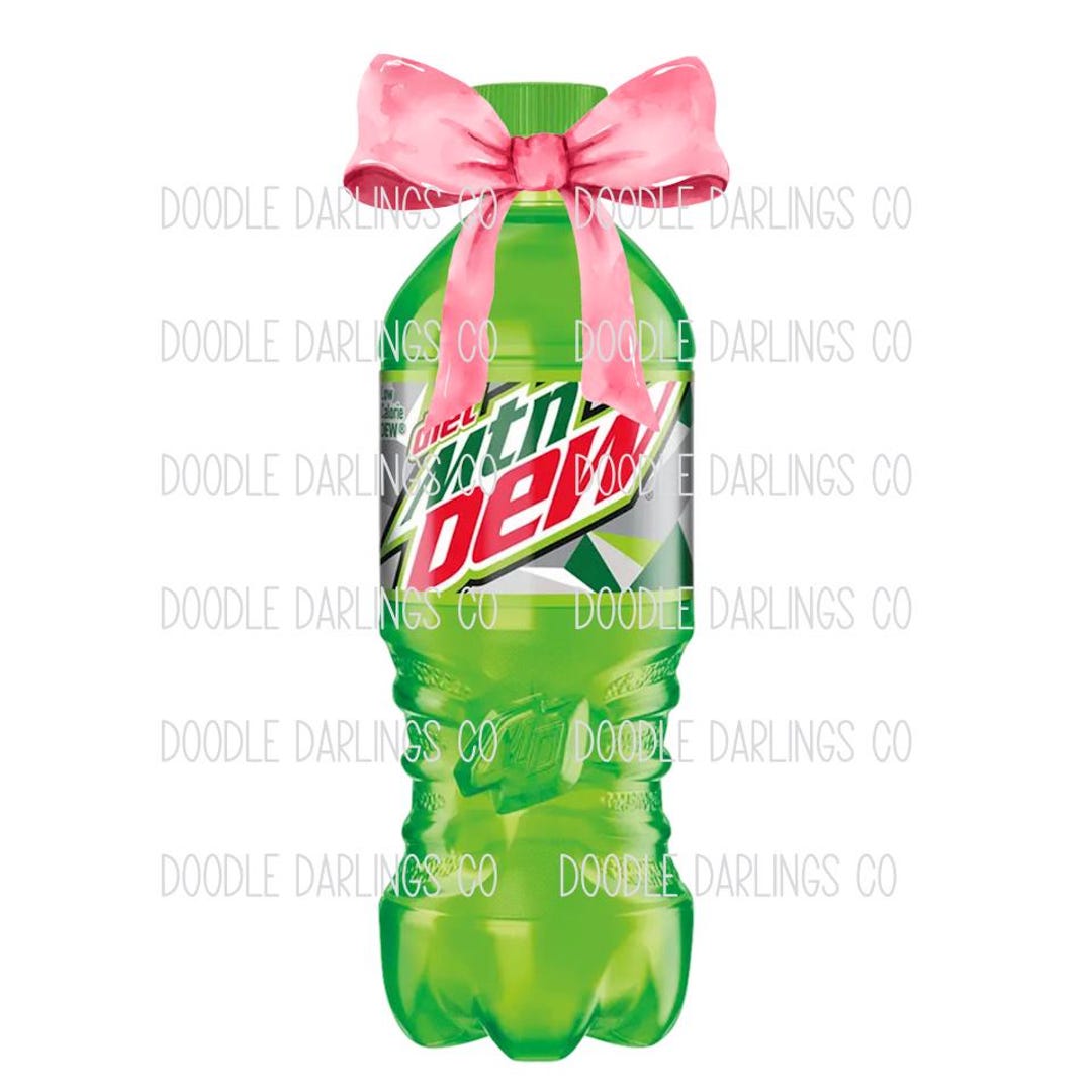 Diet Mountain Dew Coquette Bow PNG Design, Diet Mtn Dew Bottle ...