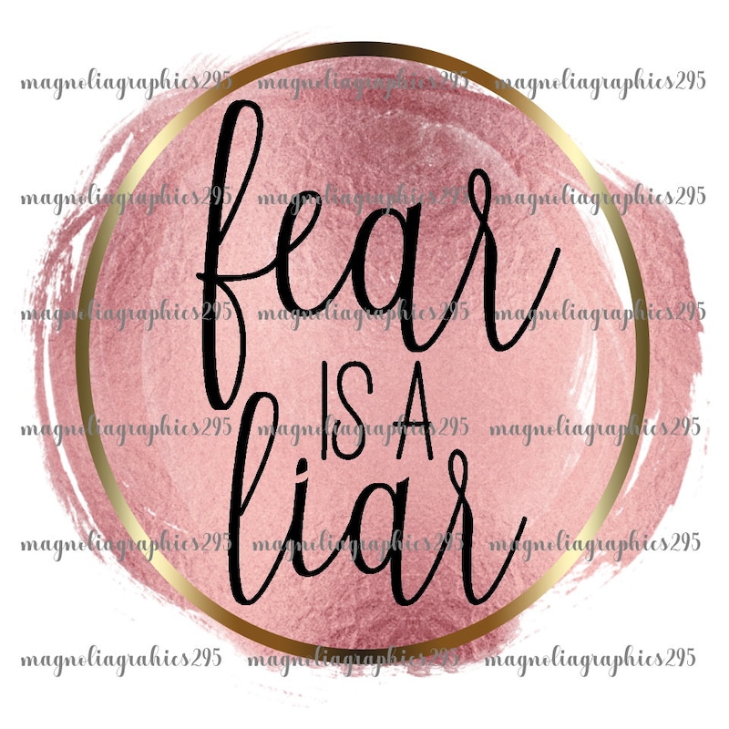 Fear is a Liar - Etsy