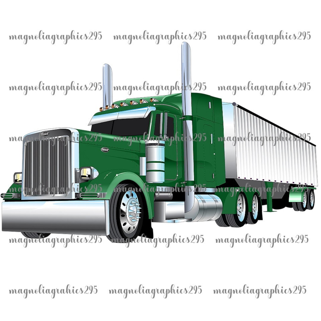 Freight Truck Sublimation Design, 18 Wheeler PNG Design, Semi Truck ...