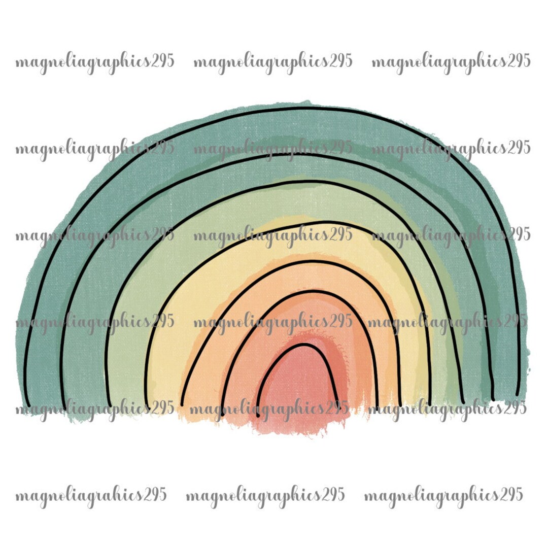Rainbow Sublimation Design, Printable File, Rainbow Digital Graphics ...
