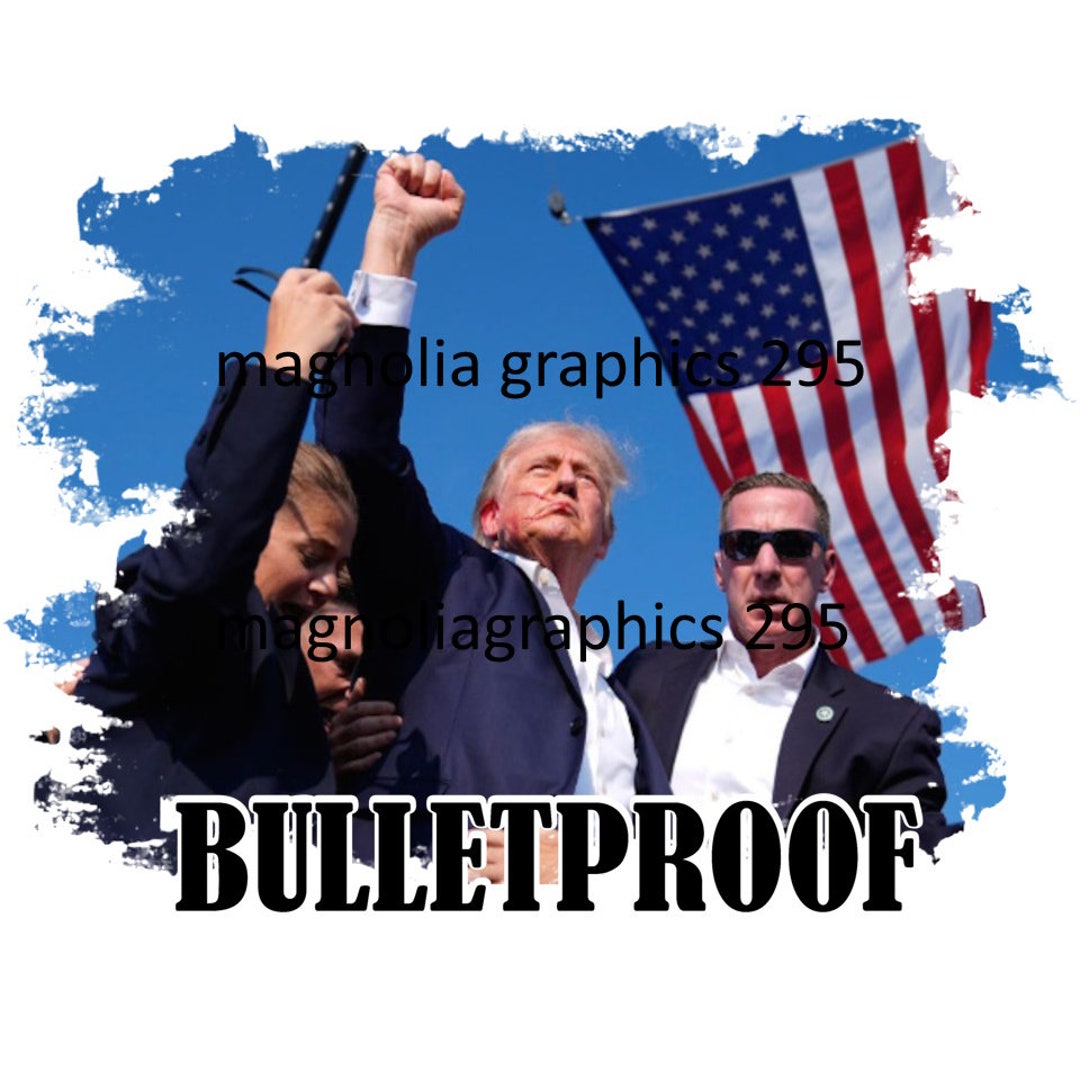 Trump PNG, Bulletproof Trump President 2024, MAGA Trump, American Flag ...