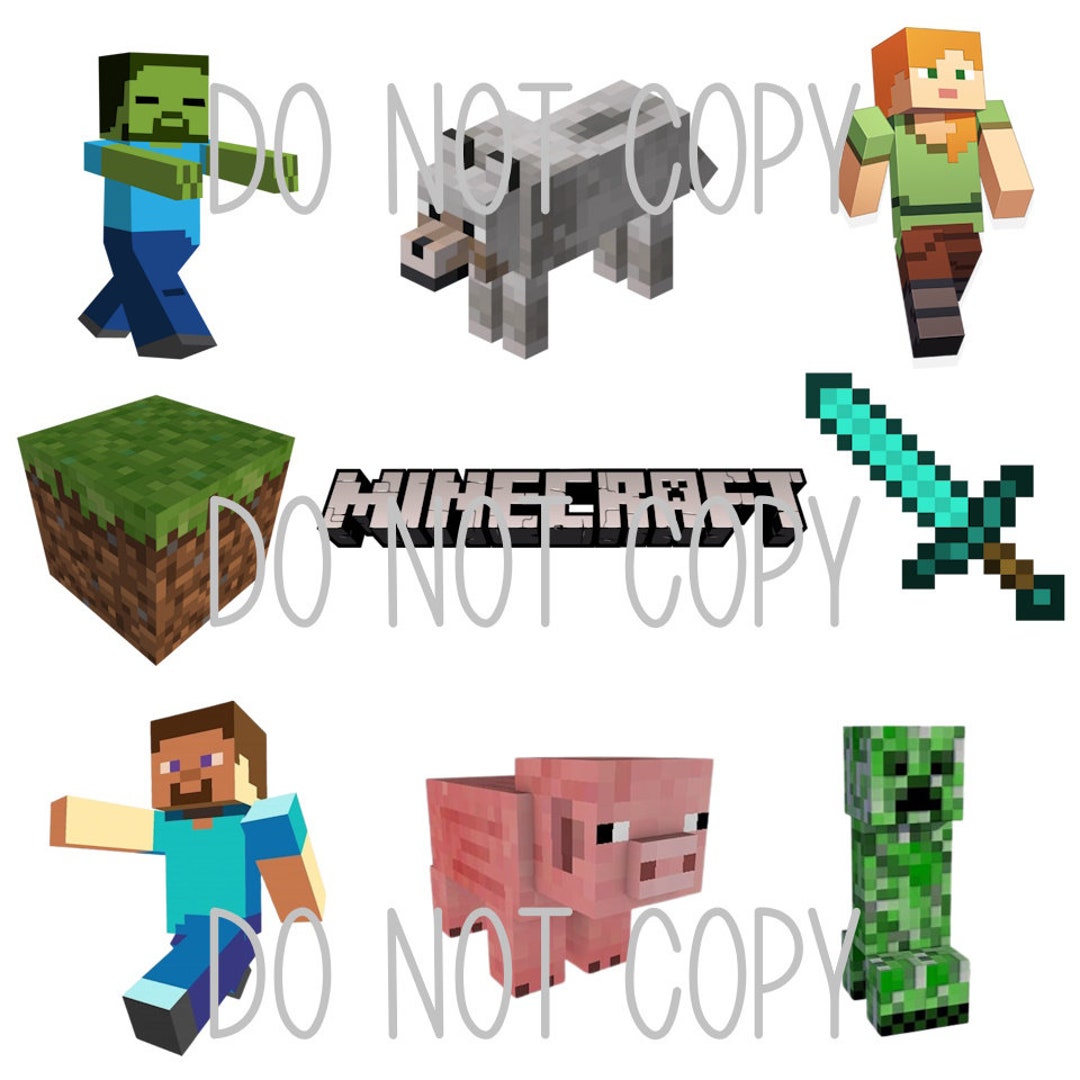 Minecraft Sublimation Design, Gaming PNG Design, Minecraft Printable ...