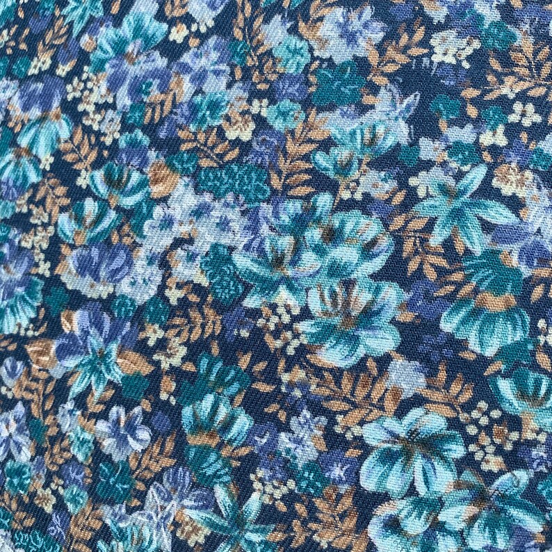 Blue Floral Patterned Cushion 40x40cm blue/grey - Etsy