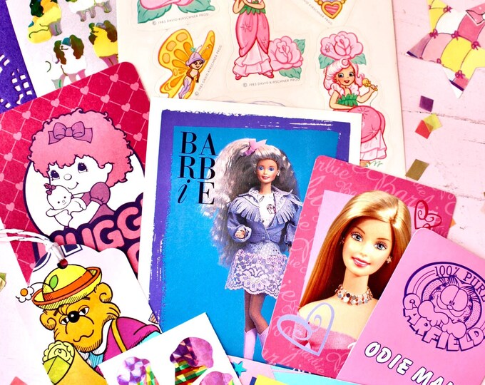 80s Girl Paper Pack, Vintage Junk Journal Ephemera, Rose Petal Place ...