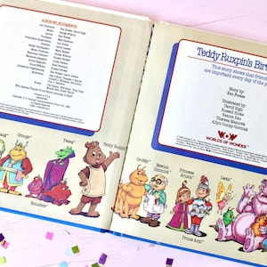 Teddy Ruxpin's Birthday Hardcover Book, 80s Kids Childrens Books ...