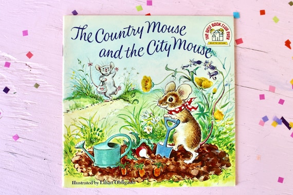 The Country Mouse and the City Mouse Softcover Kids Book | Etsy
