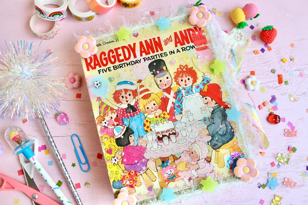 80s Nostalgia Junk Journal, Repurposed Vintage Kids Book, Bespoke ...