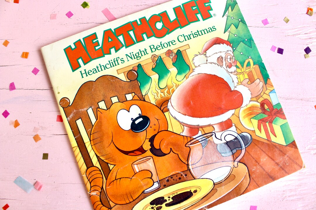 Heathcliff Softcover Book, 1980s Heathcliff Night Before Christmas ...
