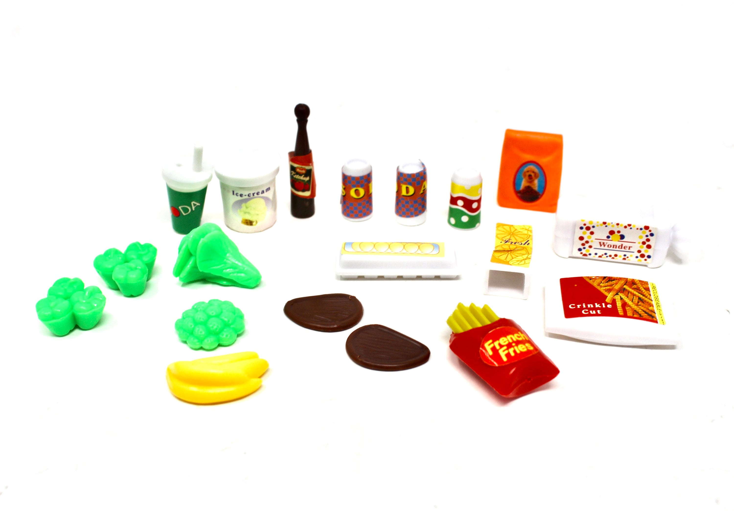 Barbie Food Accessories Lot Barbie Fruit Veggies Meat Fries - Etsy