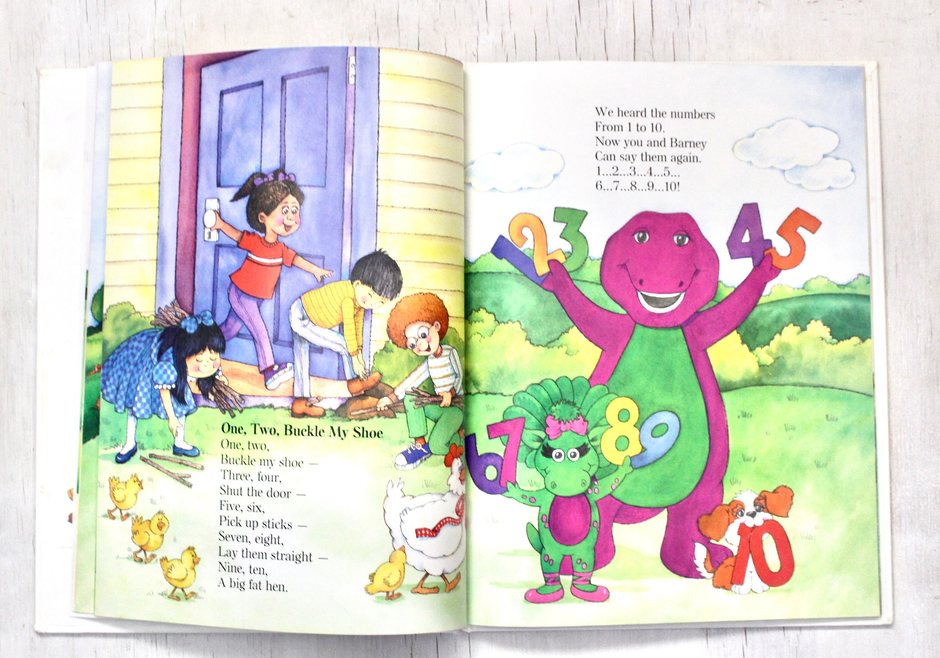 Barney Favorite Mother Goose Rhymes Kids Book Vintage Barney | Etsy