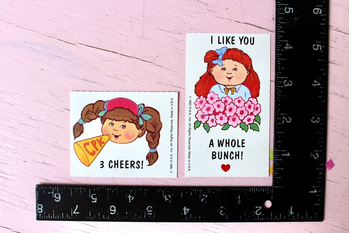 Cabbage Patch Kids Valentines Cards With Envelopes Set of 5 - Etsy