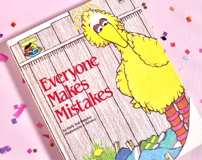 Sesame Street Everyone Makes Mistakes Hardcover Kids Book, Vintage 80s ...