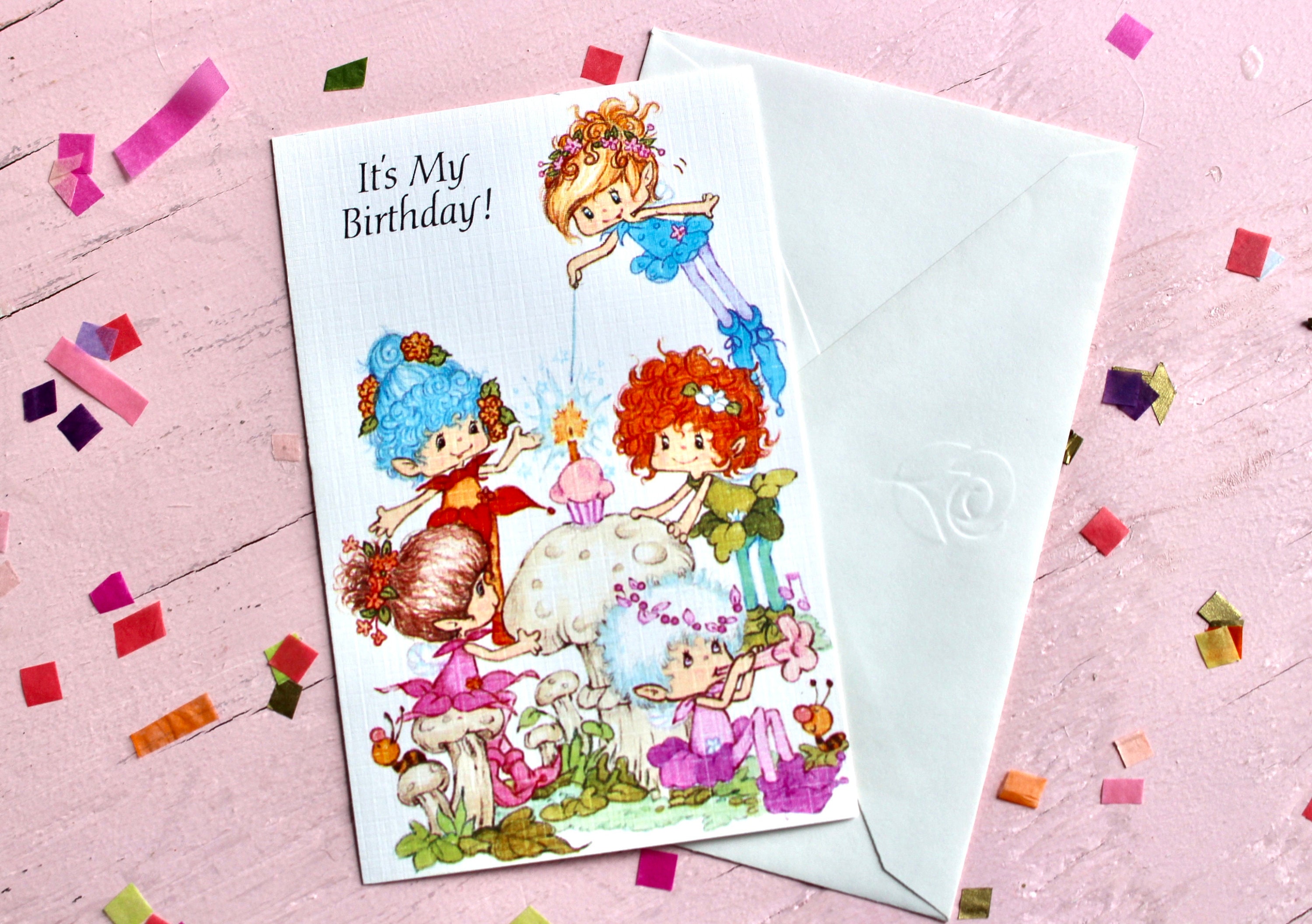 Herself the Elf Birthday Invitation Card With Envelope - Etsy