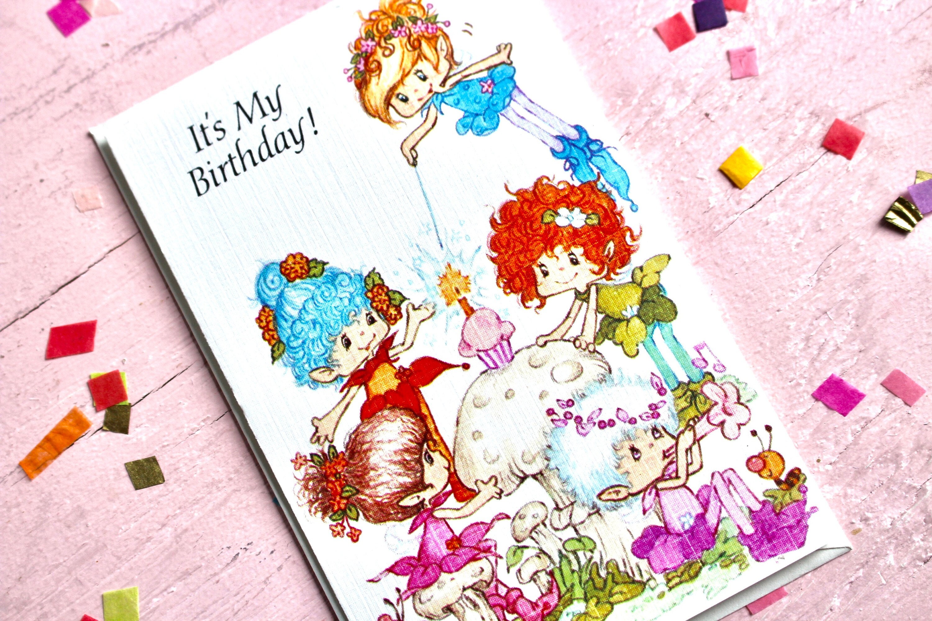 Herself the Elf Birthday Invitation Card With Envelope - Etsy