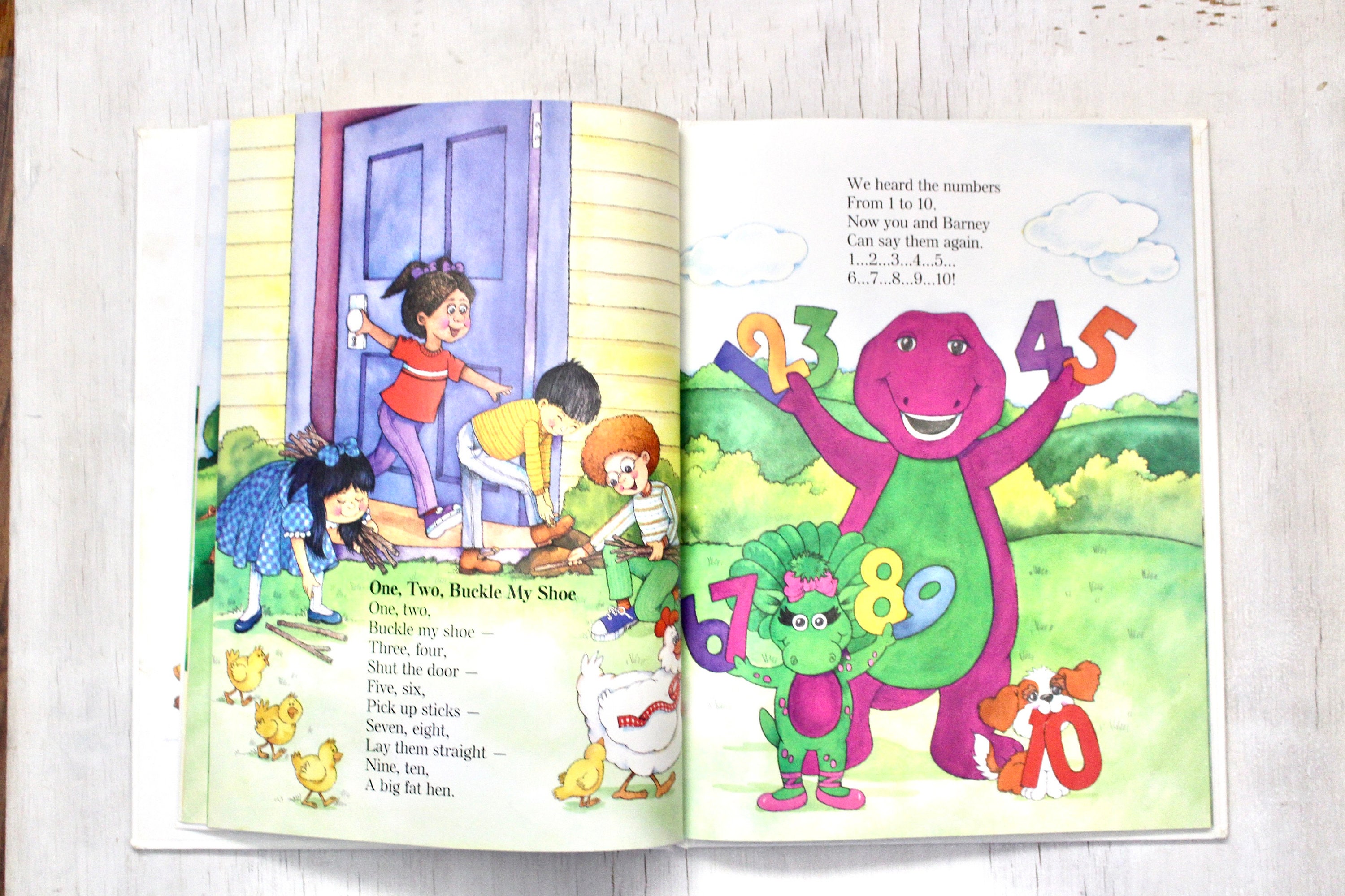 Barney Favorite Mother Goose Rhymes Kids Book Vintage Barney | Etsy