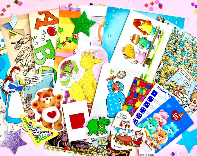 80s Nostalgia Paper and Ephemera Pack CHOOSE YOUR COLOR 90s - Etsy