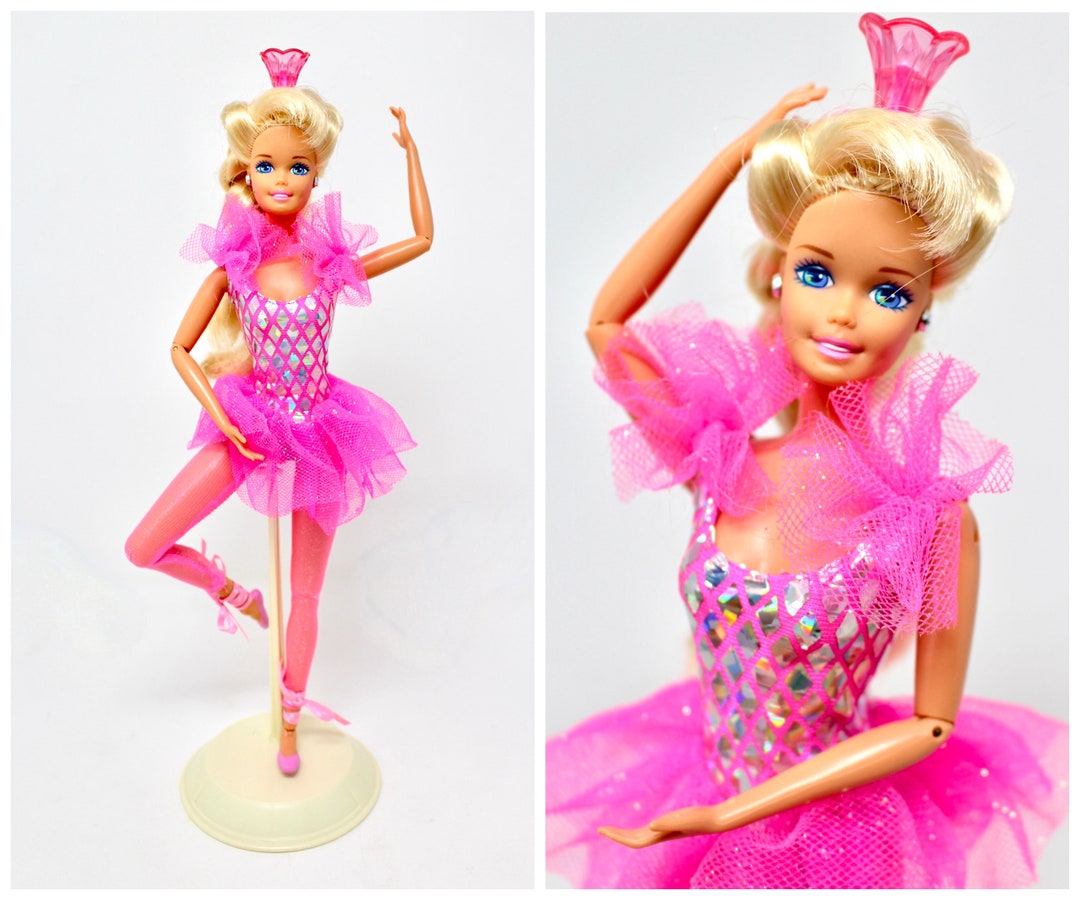 1995 Twirling Ballerina Barbie, Vintage 90s Pink Ballet Moveable ...