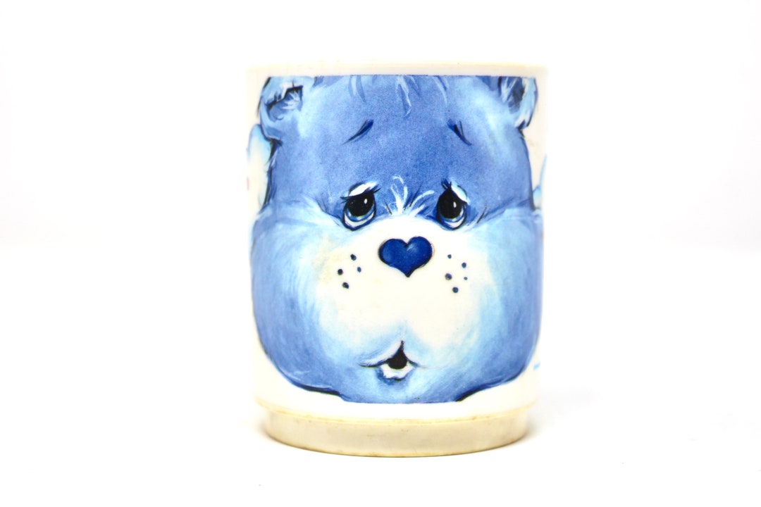 Grumpy Care Bear Melamine Cup, Vintage 1980s Care Bear Mug, Blue Care ...