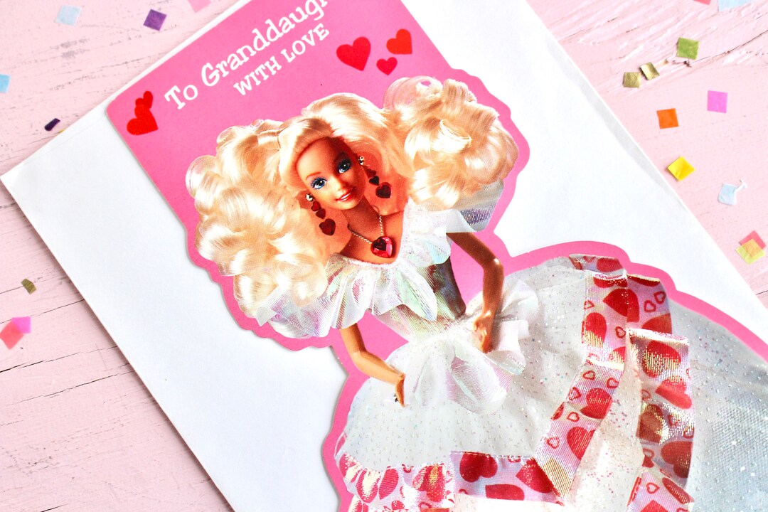 Secret Hearts Barbie Doll Valentines Day Pop up Card With Envelope ...