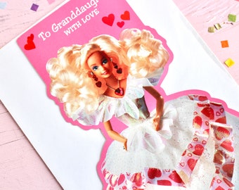 Barbie Doll Valentines Day Card With Envelope, Vintage 90s Barbie ...