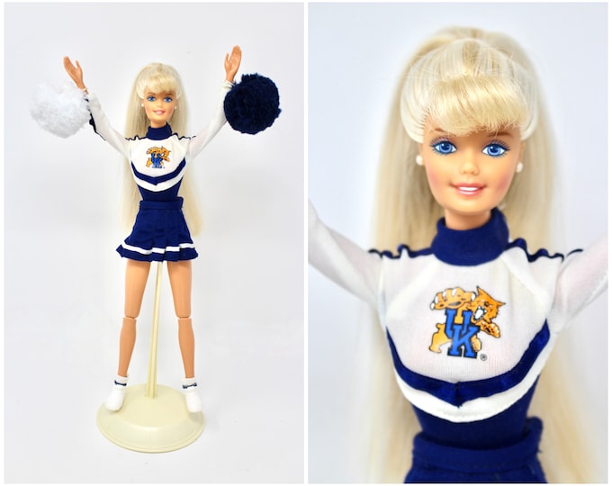 1996 Cheerleader Barbie Doll, University of Kentucky Barbie Doll ...