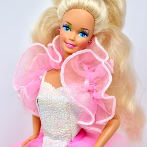 Costume Ball Barbie Doll Vintage 90s Blonde Pink Ball Gown - Etsy