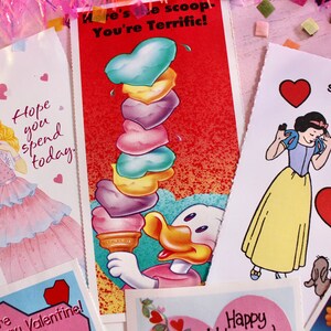Vintage Classroom Valentine Card Sticker Pack, Retro 90s Valentines Day ...