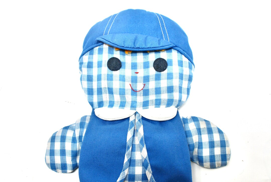 Vintage Fisher Price Cholly Dolly Plush 70s 80s Blue White - Etsy Canada