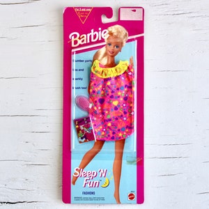 1990s Barbie Sleep N Fun Fashion Outfit 68021, Vintage Barbie Nightgown ...