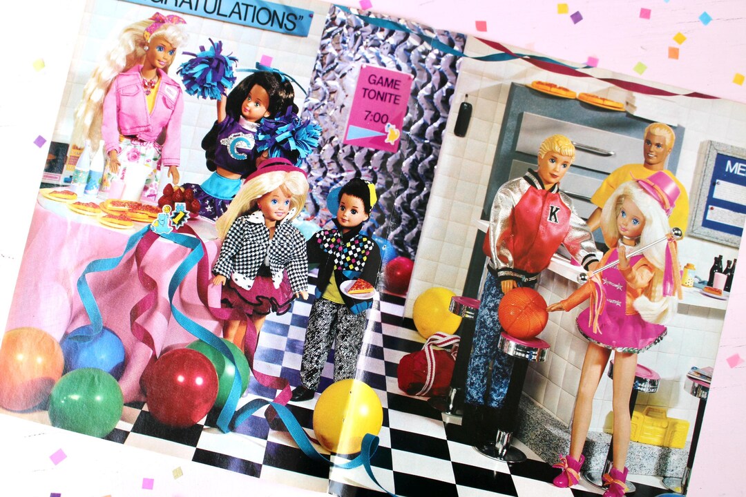 Vintage Barbie Poster, Vintage 1990s Barbie Magazine Poster, Retro ...