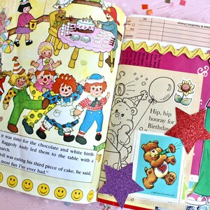 80s Nostalgia Junk Journal, Repurposed Vintage Kids Book, Bespoke ...