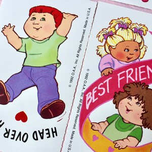 Cabbage Patch Kids Valentines Cards With Envelopes Set of 5, Vintage ...