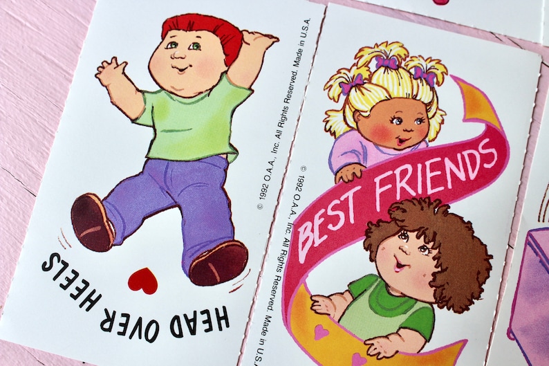 Cabbage Patch Kids Valentines Cards With Envelopes Set of 5 - Etsy