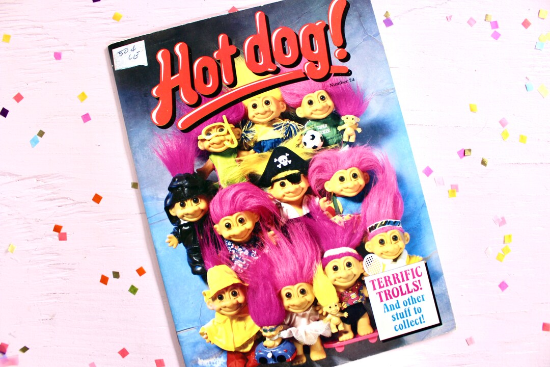 Trolls Hot Dog Magazine, Trolls Toys Doll Book, Vintage Hot Dog ...