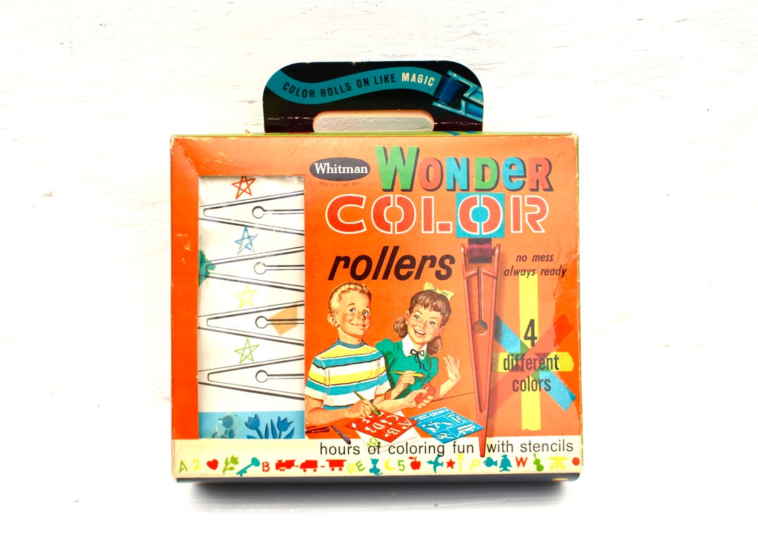 Whitman Wonder Color Rollers Kids Arts and Crafts, 50s Midcentury Kids ...