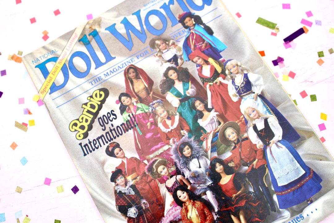 Vintage International Barbie Doll World Magazine, 1990s Collectible ...