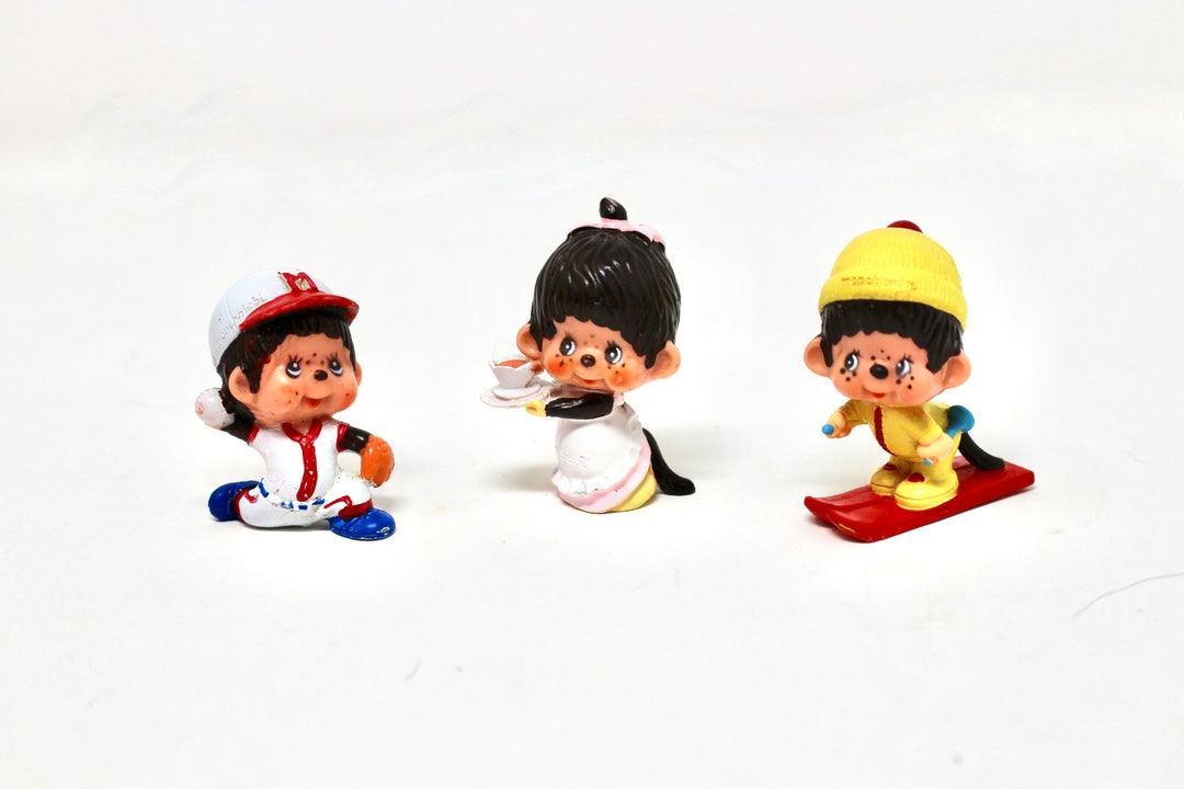 Vintage Monchichi Figures, Choose Your Own, Mini Monchhichi Plastic ...