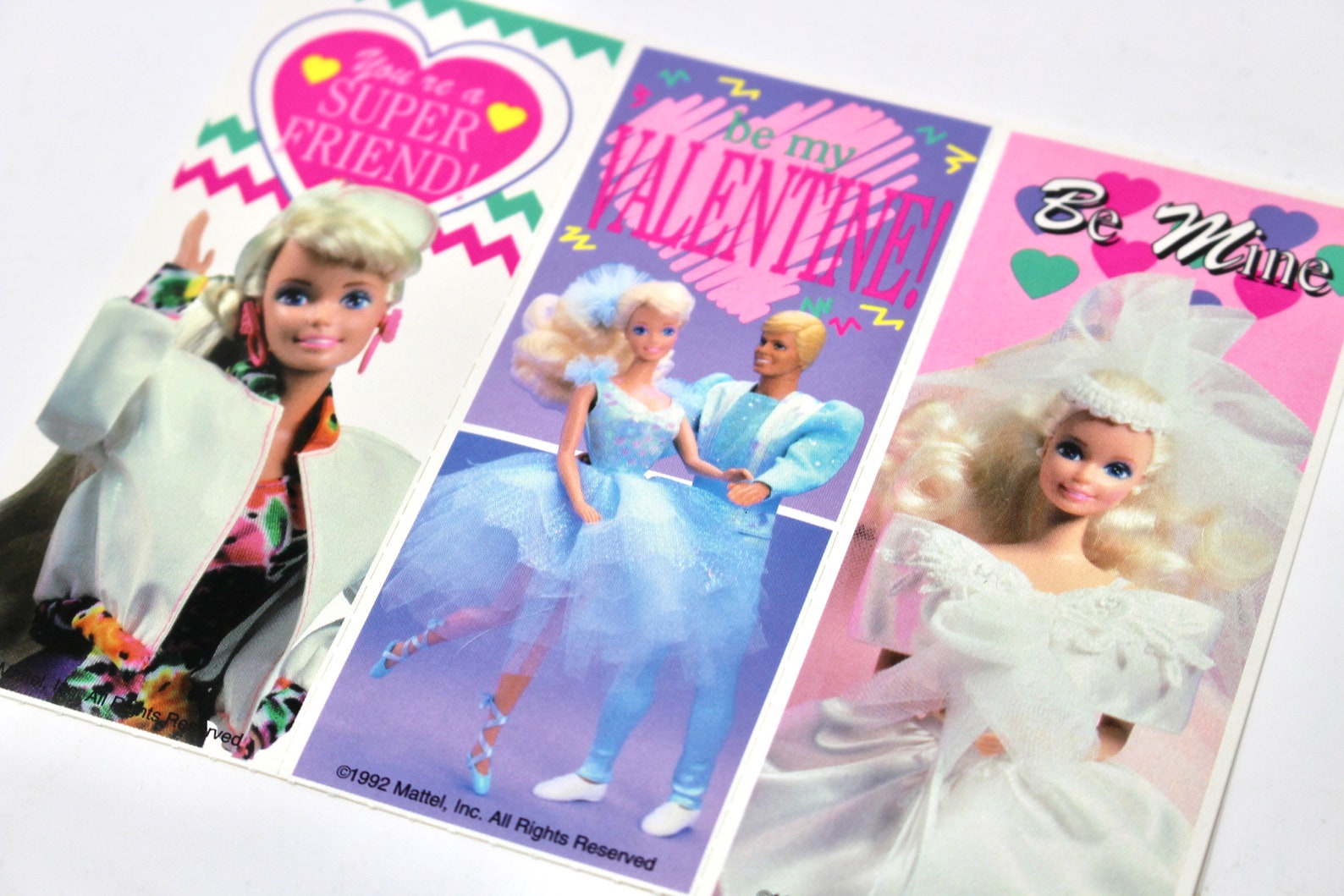 Vintage 90s Barbie Valentine Card Stickers From Mello Smello | Etsy