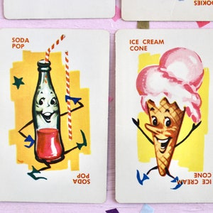 Candy Dandy Playing Cards Set of 8, Retro Candy Cards, 50s 60s Kitschy ...