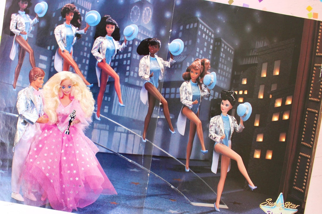 Vintage Barbie Poster, Vintage 1990s Barbie Magazine Poster, Retro ...
