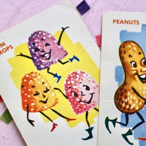 Candy Dandy Playing Cards Set of 8, Retro Candy Cards, 50s 60s Kitschy ...