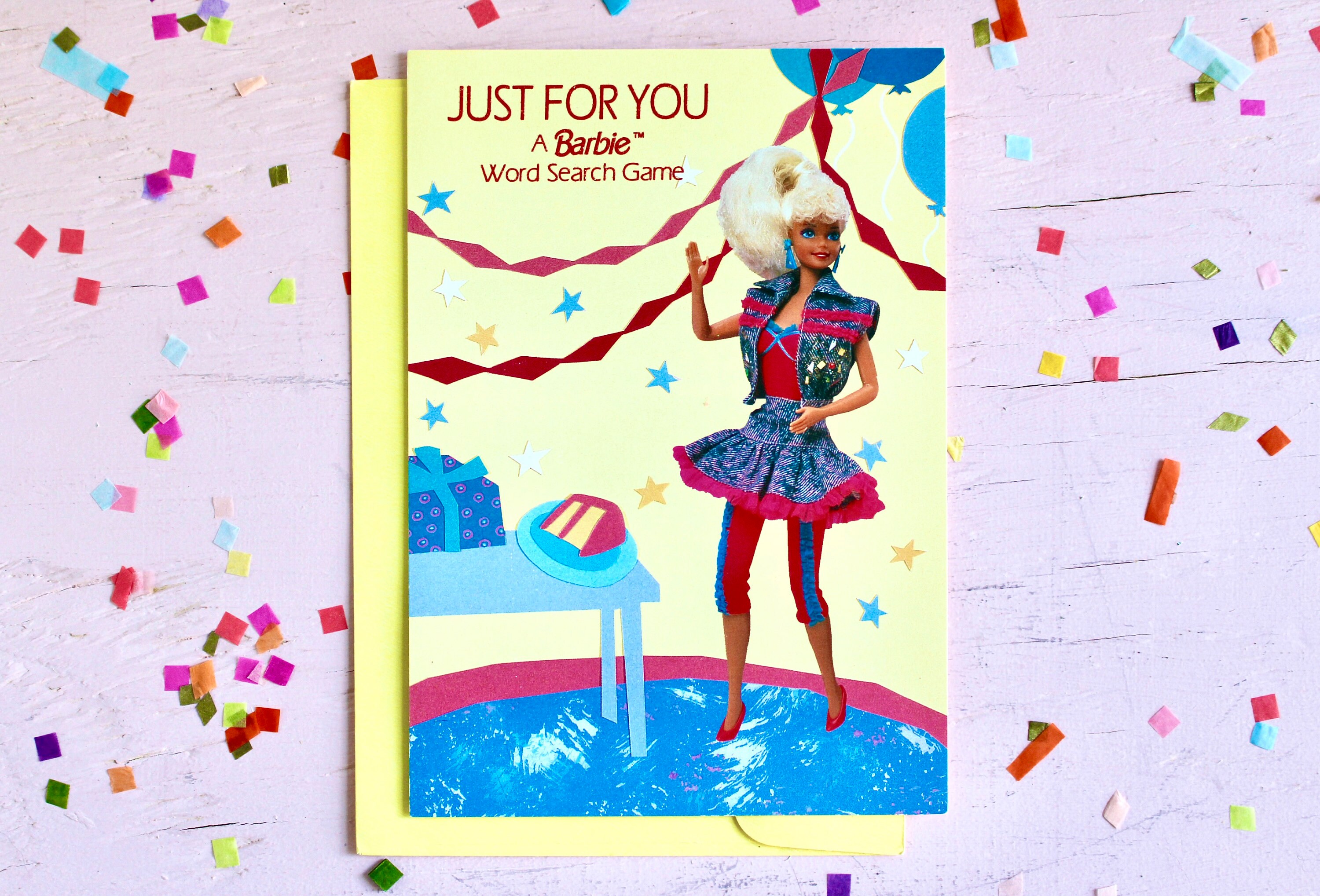 Barbie Doll Birthday Card With Envelope Vintage 90s Barbie - Etsy