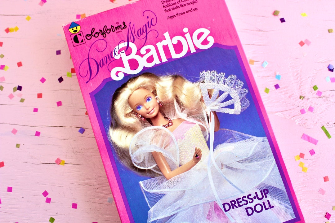 Dance Magic Barbie Colorforms Play Set, Vintage 80s 90s Barbie Kids ...